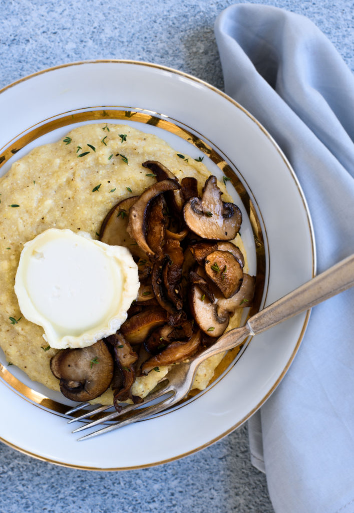 Soft Polenta with Sautéed Mixed Mushrooms and Crottin de Chèvre - The ...